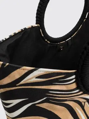 TWINSET U & B Zebra Print Tote Bag With Hoop Handles - Fa01