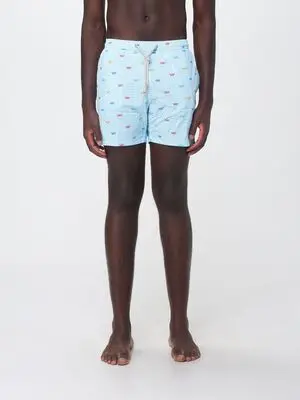 MC2 SAINT BARTH Printed Swim Shorts - Gnawed Blue