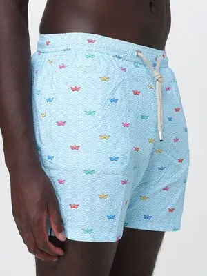 MC2 SAINT BARTH Printed Swim Shorts - Gnawed Blue