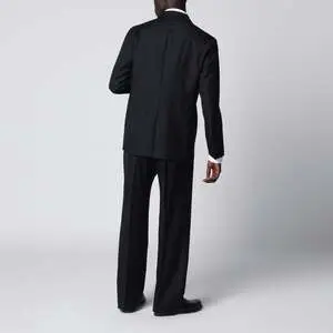 Tagliatore Double-breasted Wool Suit - Black