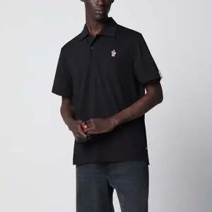 Moncler Polo Shirt With Logo Patch
