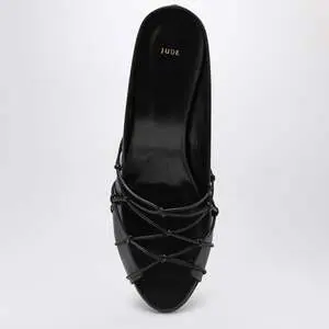 JUDE Knotty Leather Slide Sandals