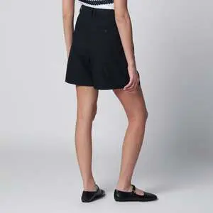 DUNST Navy Cotton-blend Bermuda Shorts - Blue