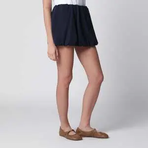 DUNST Navy Voluminous Mini Skirt - Blue