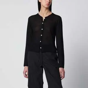DUNST Cotton-blend Cardigan - Black