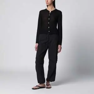 DUNST Cotton-blend Cardigan - Black