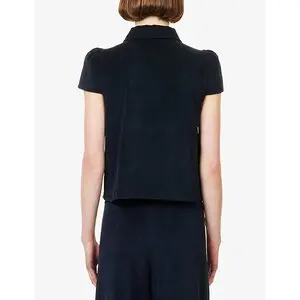 ME+EM Sporty Smart Towelling Cotton-blend Polo Top