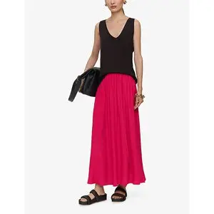 JOSEPH Elba Tie-waist Crepe Maxi Skirt