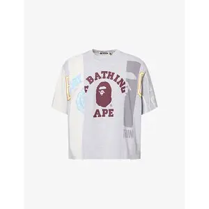 A BATHING APE Logo-print Cotton-jersey T-shirt