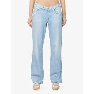 Rag & Bone Miramar Cotton Denim-print Trousers - Aria