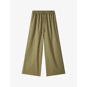 JOSEPH Thurla Wide-leg Cotton Trousers