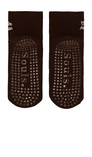 SOULS. Ribbed Crew Socks With Grip Bottom