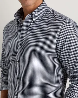 Quince Supima Cotton-tencel Everyday Shirt - Blue Gingham