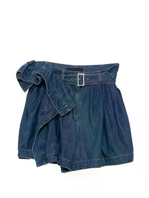 JUUN.J Belted Pleated Shorts