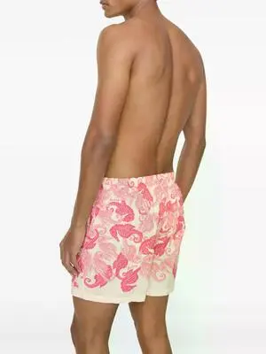 Burberry Seahorses Print Swim Shorts