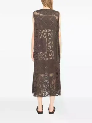 By Walid Chateau Laced Curtain Rima Dress