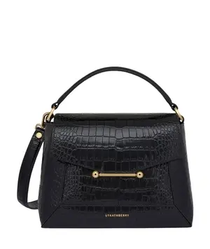 Strathberry Mosaic Top Handle Handbag - Black