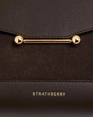 Strathberry Mosaic Top Handle Handbag - Brown