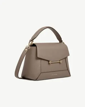 Strathberry Mosaic Top Handle Handbag - Grey