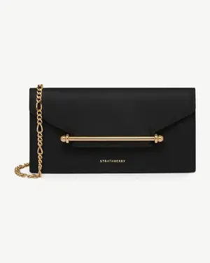 Strathberry Strathberry Multrees Wallet On A Chain Handbag Black