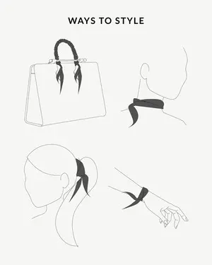 Strathberry Silk Skinny Scarf - White