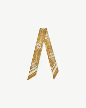 Strathberry Silk Skinny Scarf - Yellow