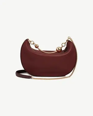 Strathberry Crescent Moon Handbag - Red