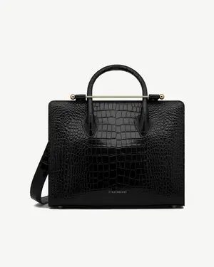 Strathberry Midi Tote Bag Black