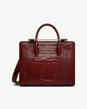 Strathberry Midi Tote Bag Red