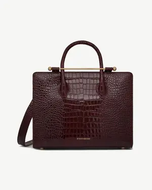 Strathberry Midi Tote Bag - Red