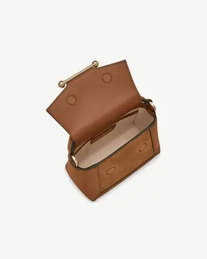 Strathberry Mosaic Nano Crossbody Bag - Brown