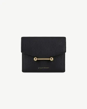 Strathberry Mosaic Trifold Wallet - Black