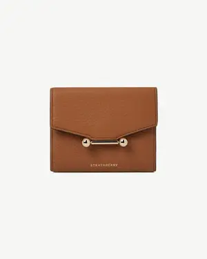 Strathberry Mosaic Trifold Wallet - Brown
