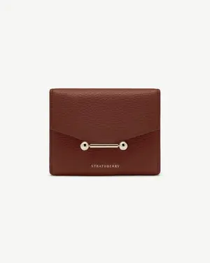 Strathberry Mosaic Trifold Wallet Brown