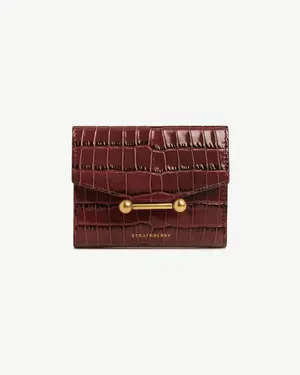 Strathberry Mosaic Trifold Wallet - Red
