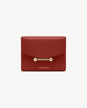 Strathberry Mosaic Trifold Wallet Red