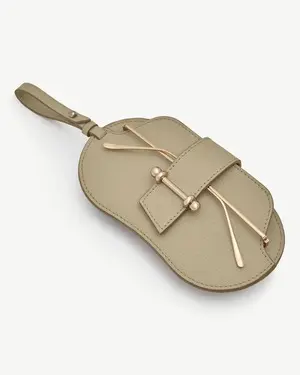 Strathberry Leather Sunglasses Case With Popper Closure - Neutral