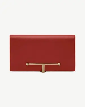 Strathberry Large Melville Street Wallet Red