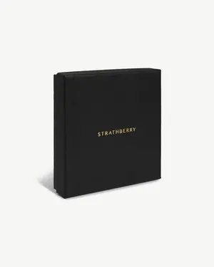 Strathberry Crescent Wallet - Black