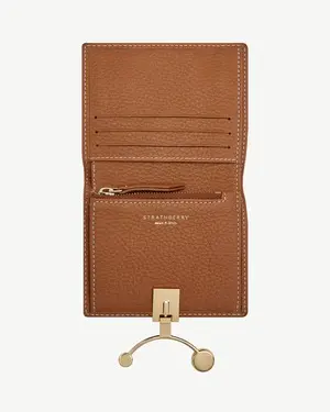 Strathberry Crescent Wallet - Brown