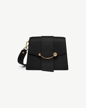 Strathberry Box Crescent Handbag - Black
