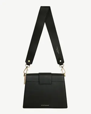 Strathberry Box Crescent Handbag - Black