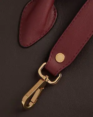 Strathberry Tote Bag With Music Bar Closure - Brown
