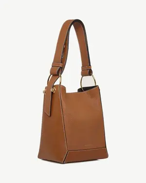 Strathberry Lana Midi Bucket Bag - Brown