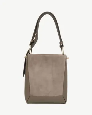 Strathberry Lana Midi Bucket Bag - Grey