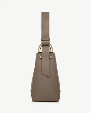 Strathberry Lana Midi Bucket Bag - Grey