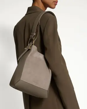 Strathberry Lana Midi Bucket Bag - Grey