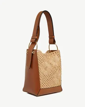 Strathberry Lana Midi Bucket Bag - Neutral