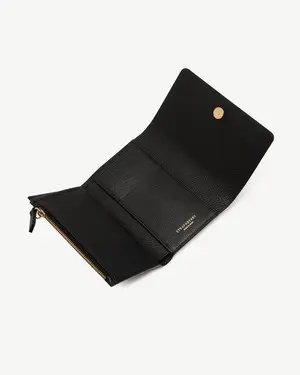 Strathberry Kite Trifold Wallet - Black