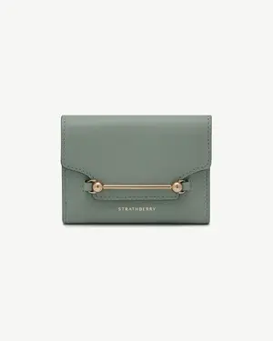 Strathberry Multrees Trifold Wallet - Green